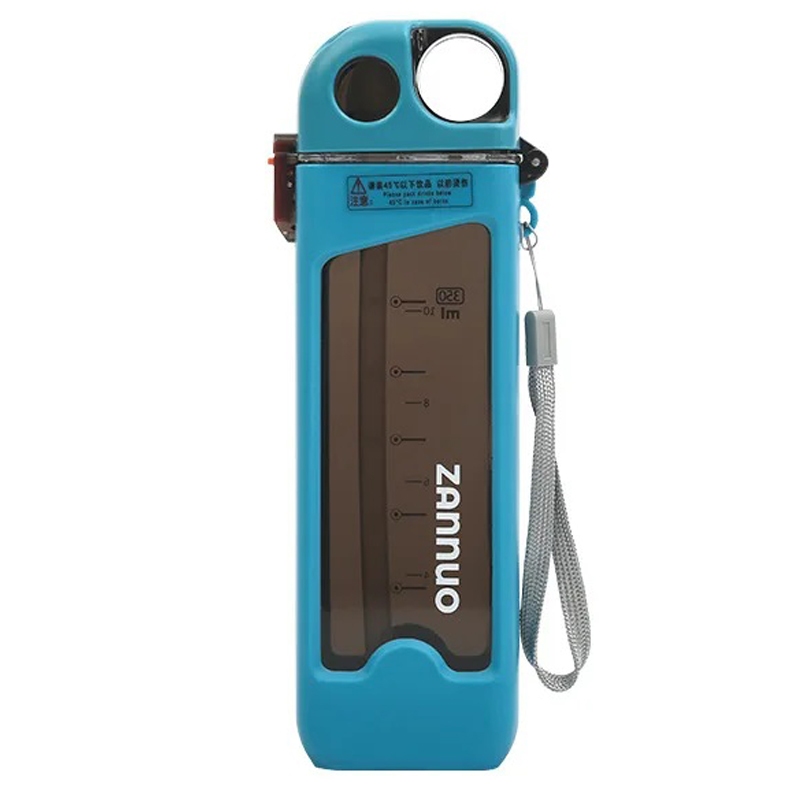 Garrafa Squeeze de Agua Retangular Plana Minimalista com Canudo ...