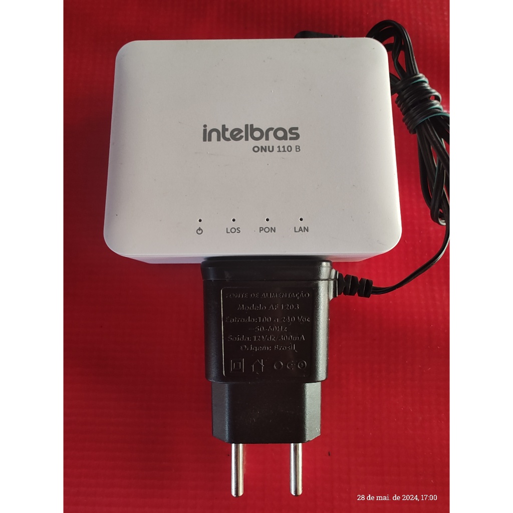 ONU 110B INTELBRAS GIGABIT Conversor de fibra para RJ45 | Shopee Brasil