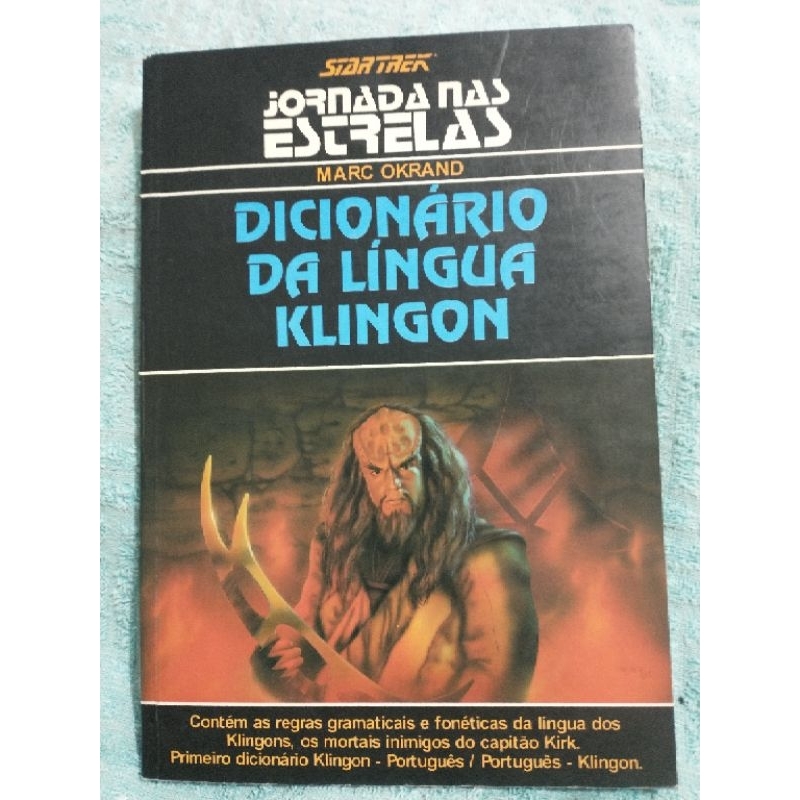 Raro livro Dicionário Língua Klingon - Startrek - Marc Okrand | Shopee ...