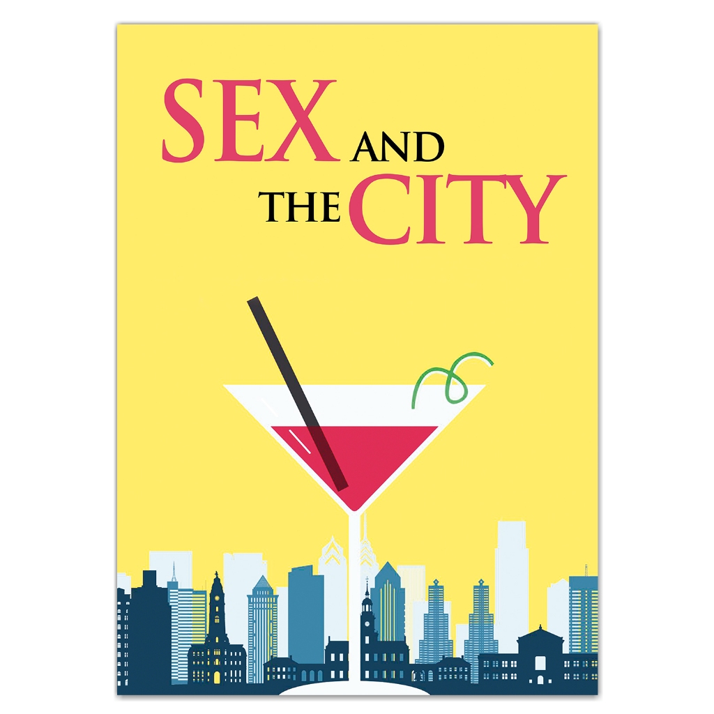 Quadro Decorativo A3 A4 Sex And The City Shopee Brasil