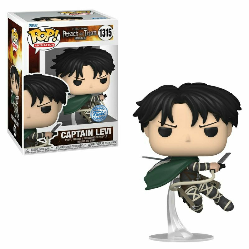 FUNKO POP ANIMATION ATTACK ON TITAN EXCLUSIVE - CAPTAIN LEVI 1315 ...