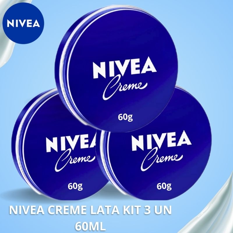 Creme nivea lata 60ml kit 3un 60ml | Shopee Brasil
