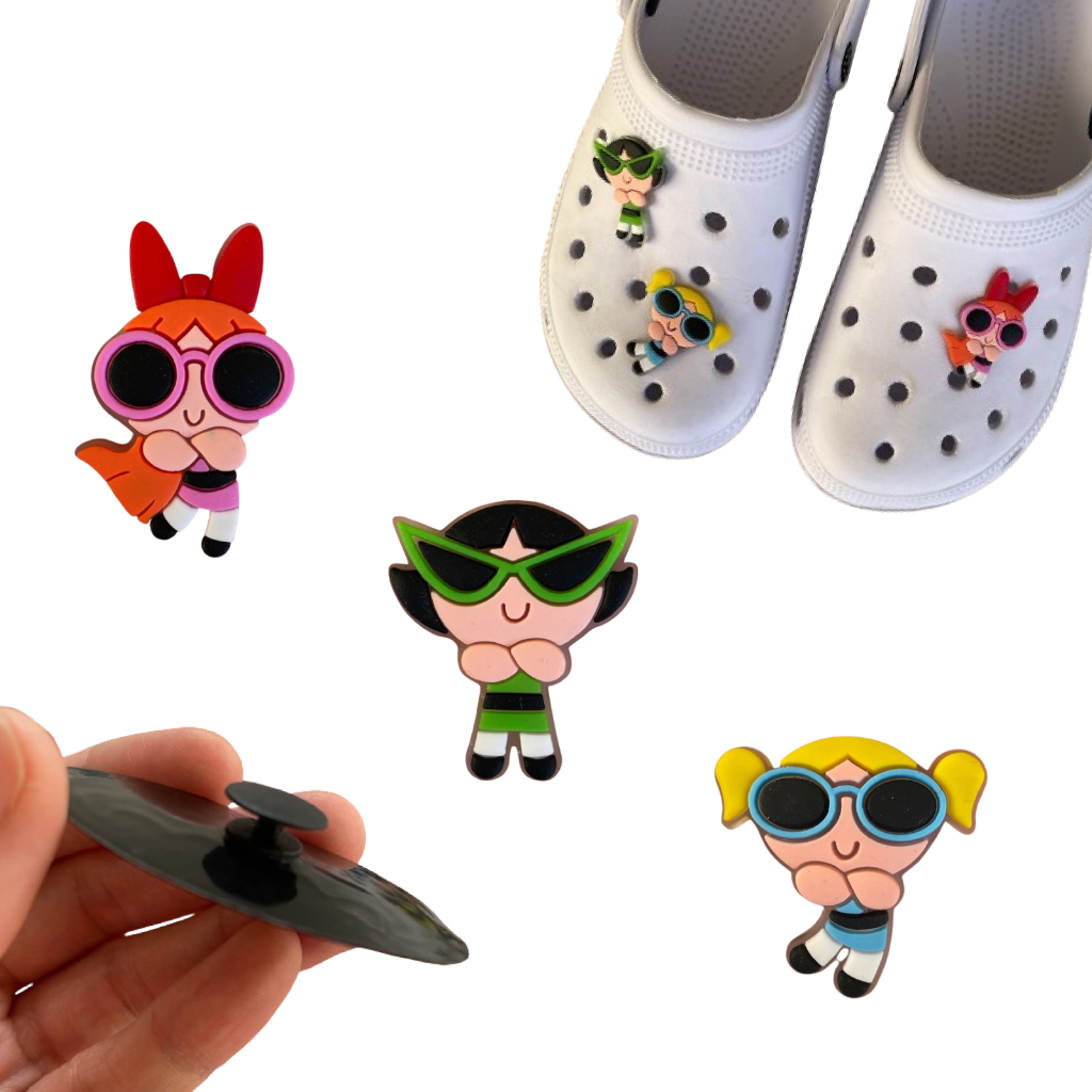 Kit 3 Pins/Broches Para Crocs/Babuche Emborrachados Jibbitz Meninas ...