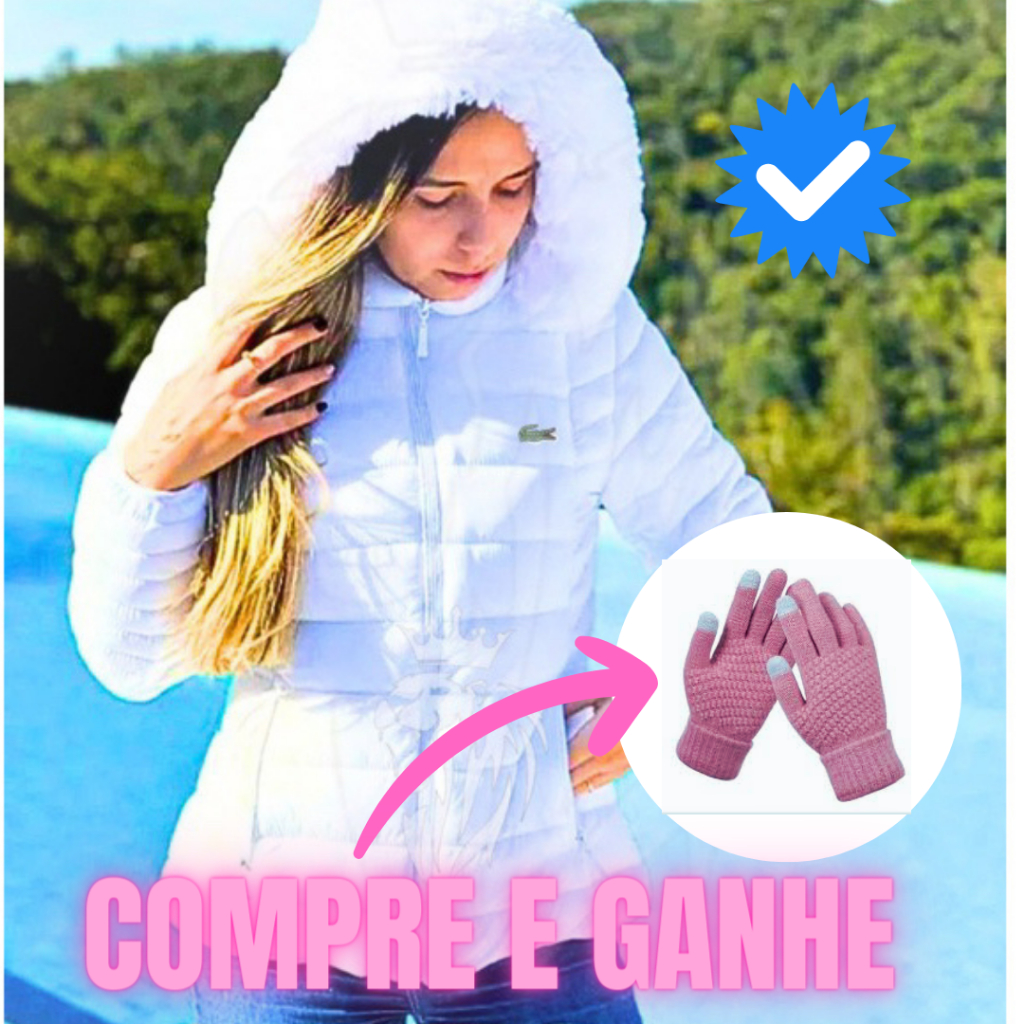 Jaqueta + Luva Quente Feminina INVERNO ,ANTI CHUVA | MODA 2024!!, NÂO ...
