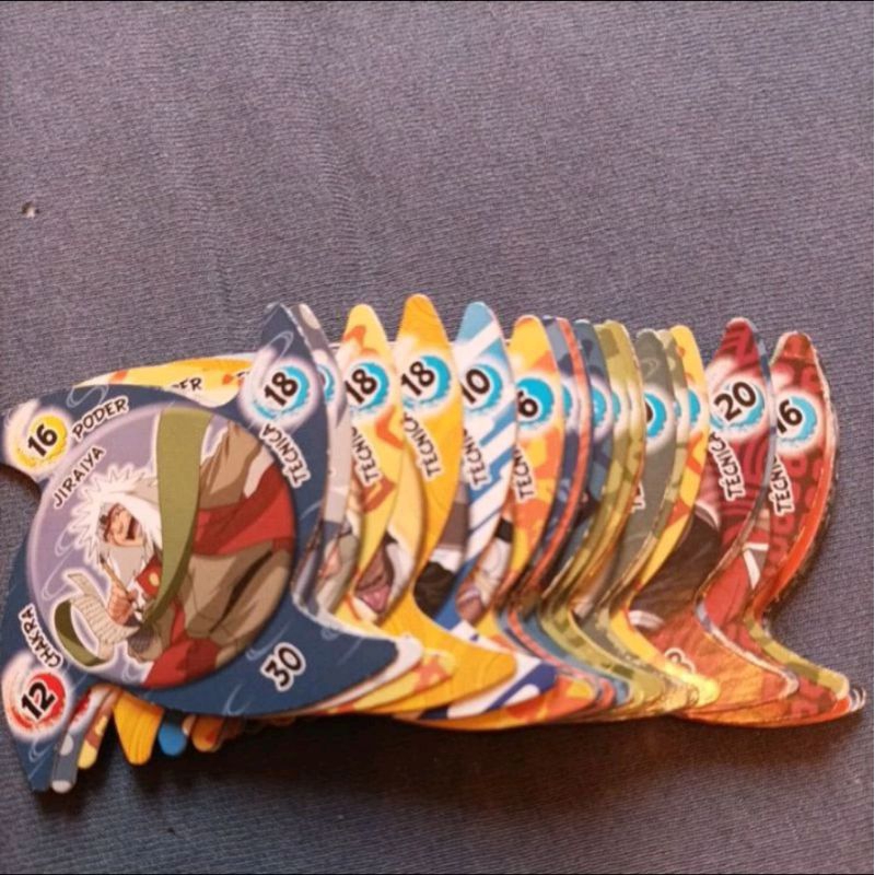 Tazos Naruto (Shuriken) - Elma Chips COLEÇÃO COMPLETA COM 30 TAZOS ...