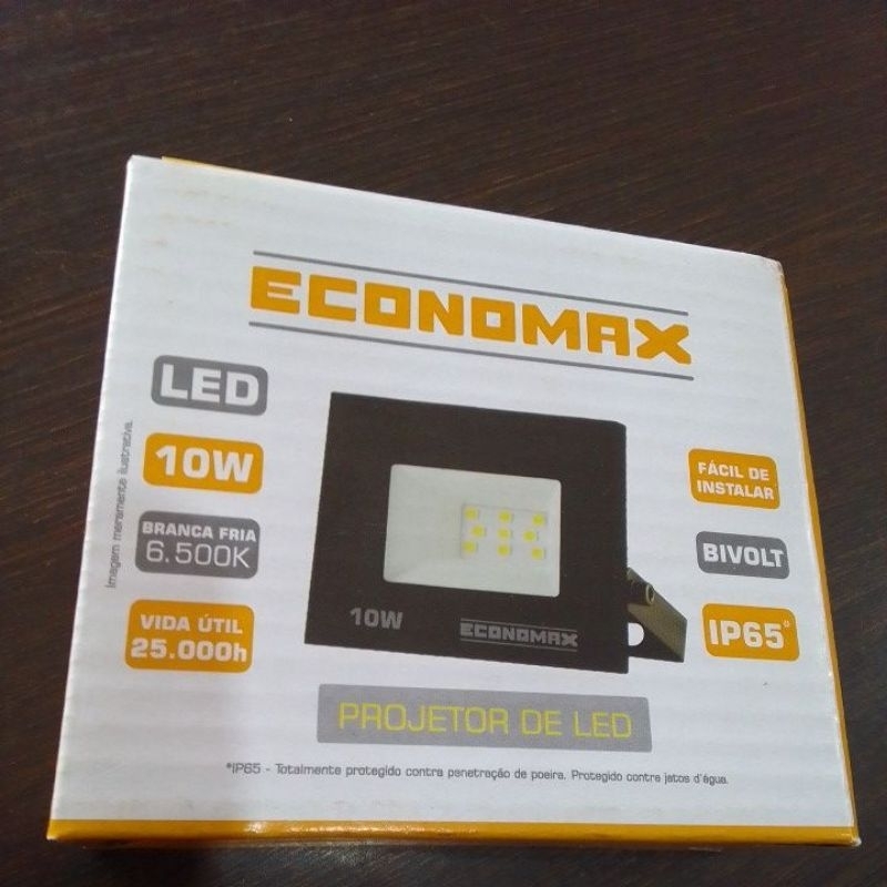 Projetor de Led 10w economax | Shopee Brasil