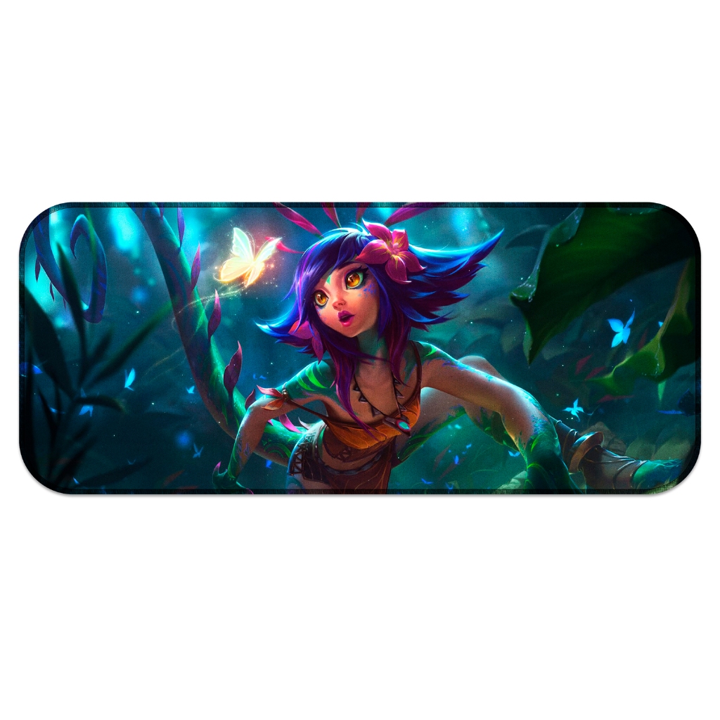 Mouse Pad Gigante Neeko 70 x 30 Borda Costurada League of Legends LOL ...