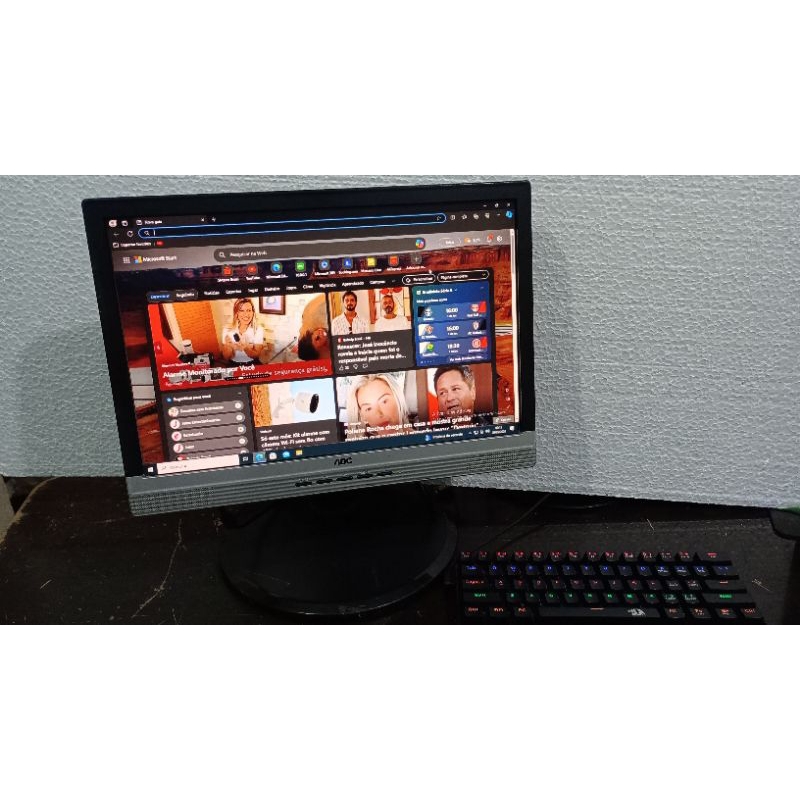 monitor de LCD AOC DE 16 POLEGADAS. | Shopee Brasil
