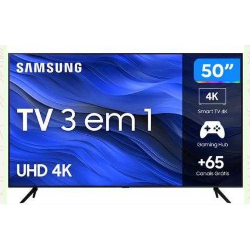 Smart TV 50” UHD 4K LED Samsung 50CU7700 | Shopee Brasil