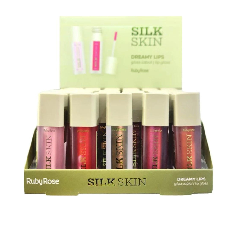 Kit Gloss Silk Skin C/6 Unidades Ruby Rose - HBF7200 | Shopee Brasil