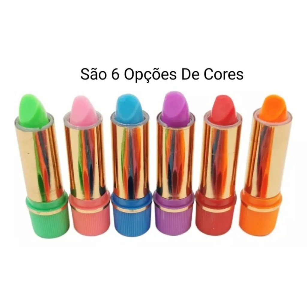 Batom mágico labial colorido duração longa até 24 horas - Kits 3 / 6 pç ...