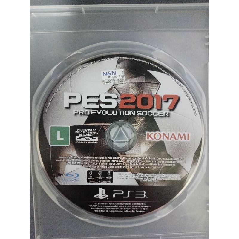 PES 2017 - PS3 (apenas disco) | Shopee Brasil