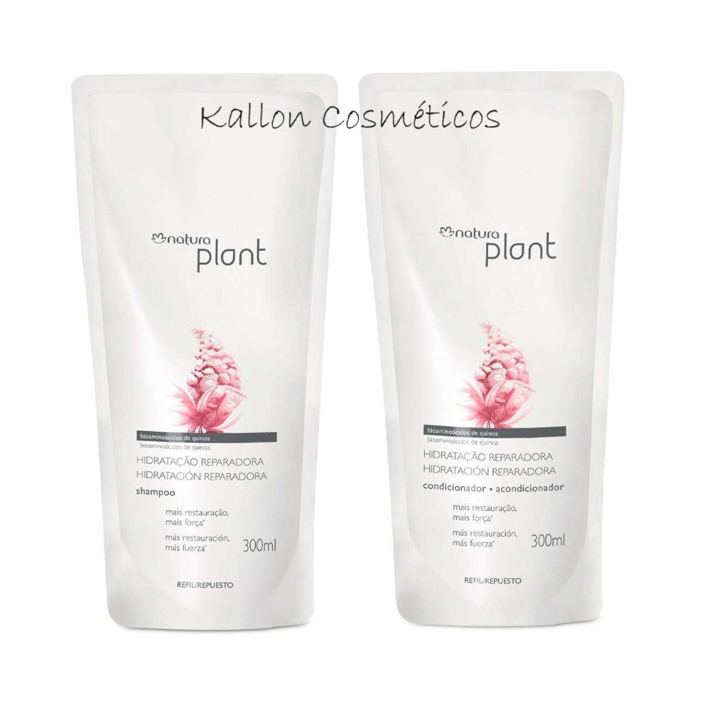 Refil Linha Natura Plant Hidratante Hidratação Reparadora 300 ml ...