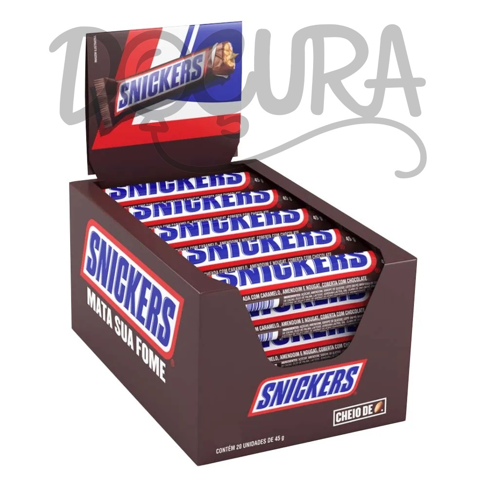 CHOCOLATE SNICKERS C/20 UN BOMBOM, DOCES, FESTAS | Shopee Brasil