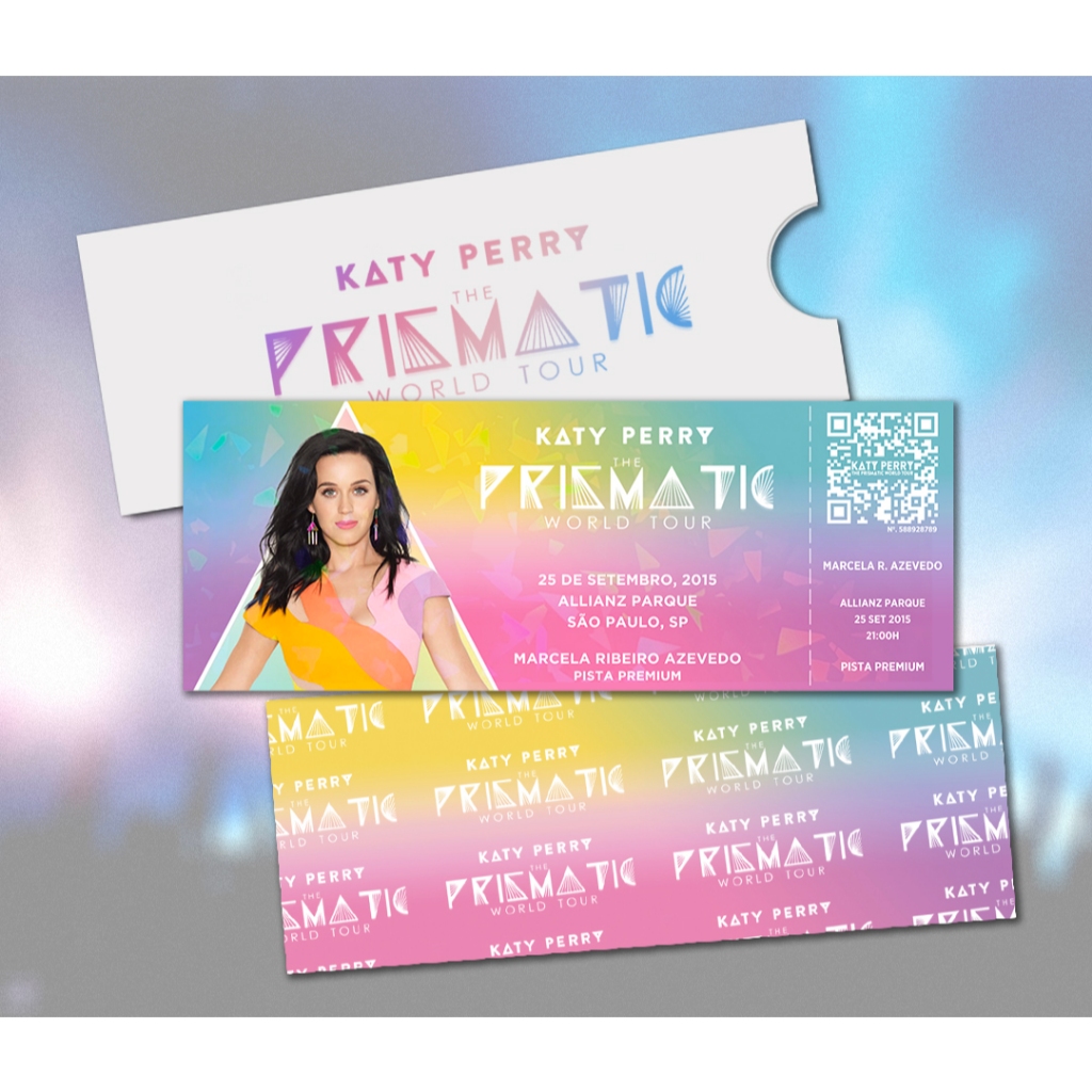 Ingresso Holográfico Personalizado - Katy Perry (The Prismatic World ...