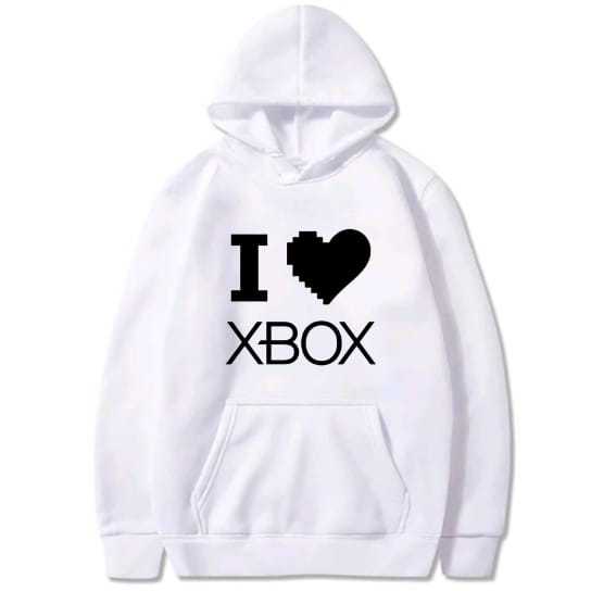 Moletom com Capuz I Love Xbox VideoGame Blusa de Frio Agasalho Moleton ...