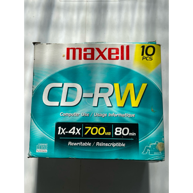 CD-RW: 4x- Maxwell com 10 unidades | Shopee Brasil