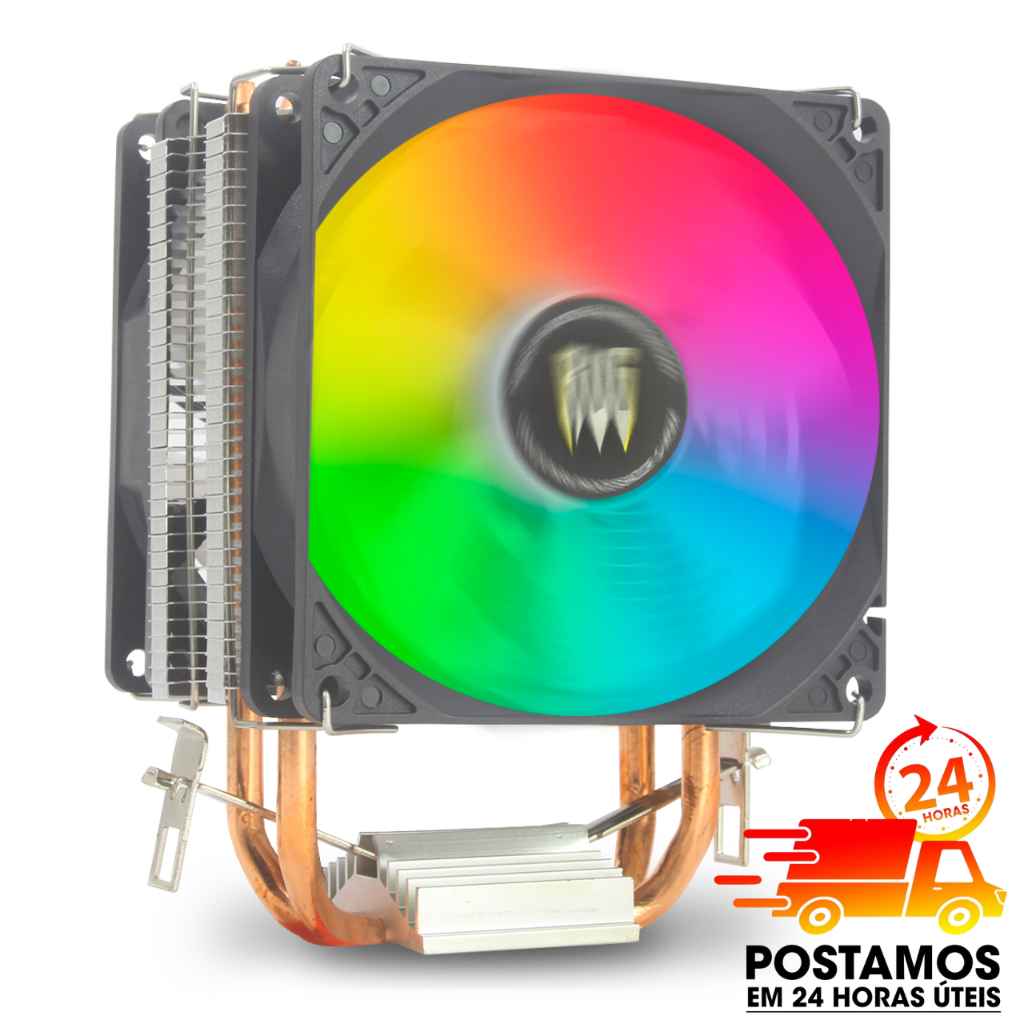 Cooler Cpu Para Processador Led RGB Intel 775 115x 1200 Ryzen Am4 Am5 ...