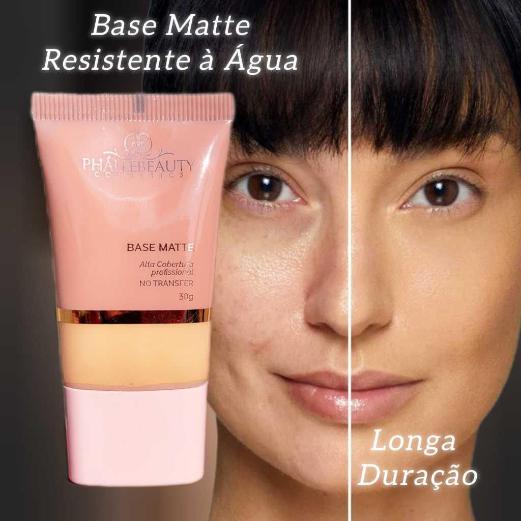 Base Matte Alta Cobertura 30g PhálleBeauty Profissional Líquida ...
