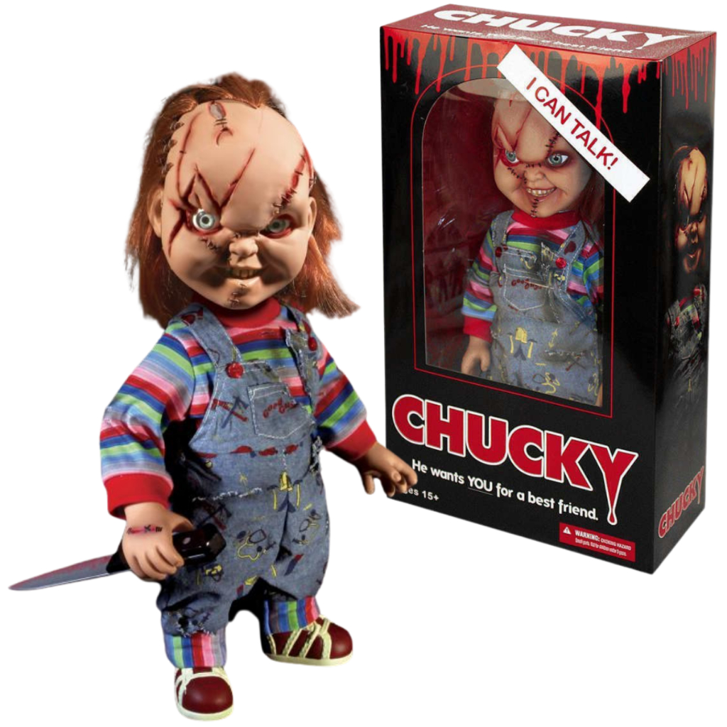 Boneco Chucky com Voz - 40 cm - Mezco Toyz - Mega Scale | Shopee Brasil
