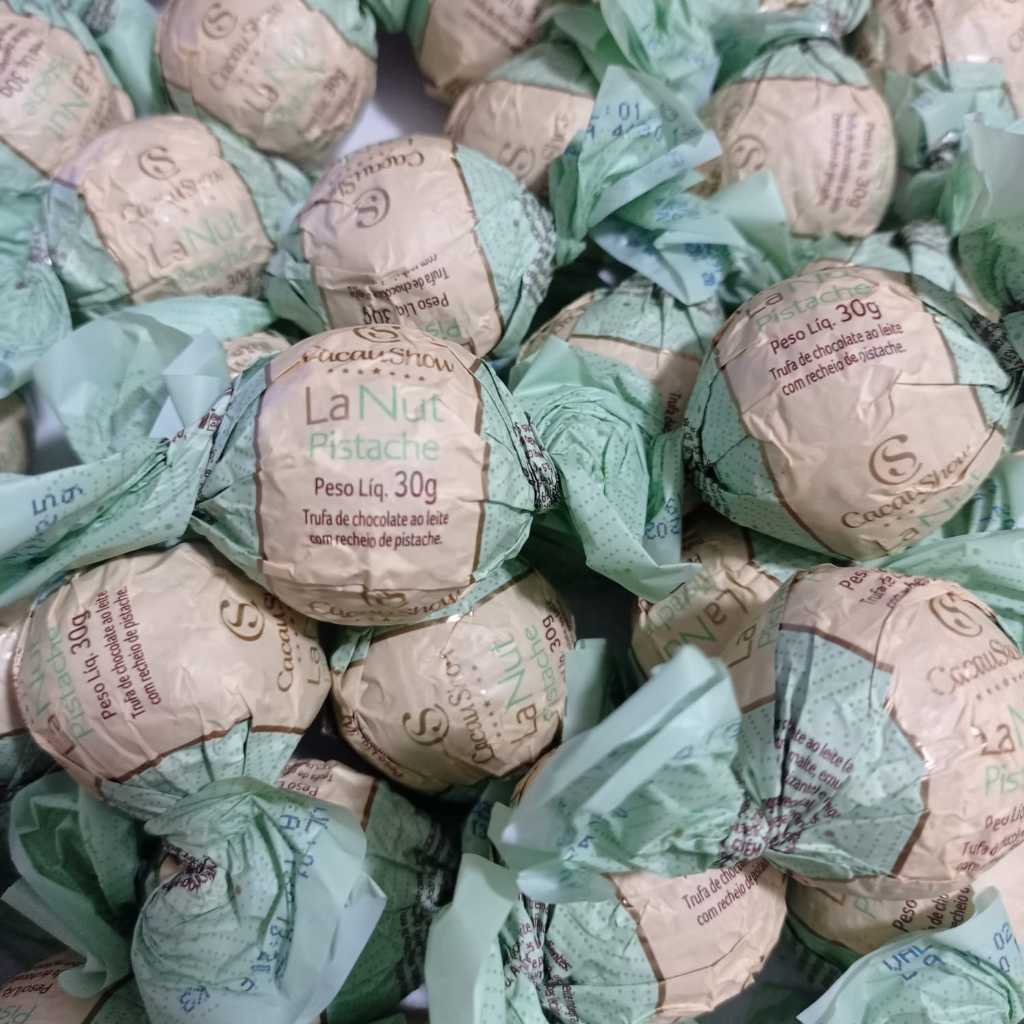 LaNut Trufa chocolate Pistache Artesanal Cacau Show 30g ** Lançamento ...