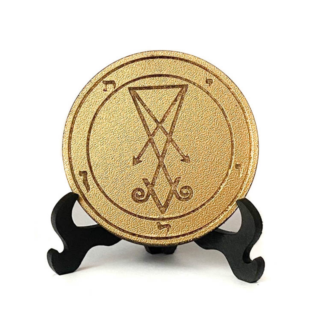 Sigilo LUCIFER 6 cm Dourado | Shopee Brasil