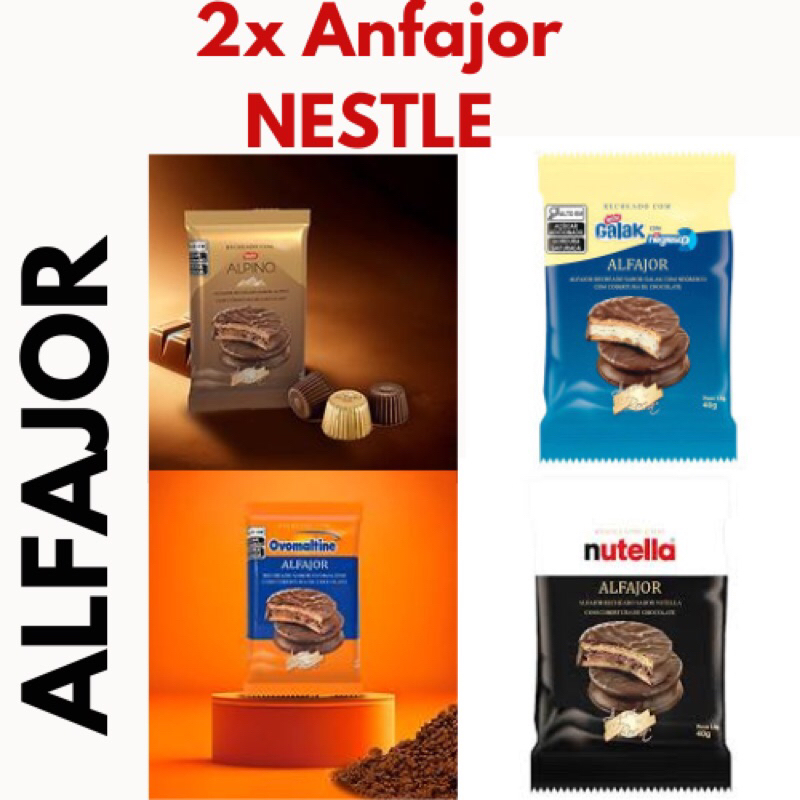Kit 2 Alfajor Nestlé Kit Café Da Manhã Nutella Kit Kat | Shopee Brasil