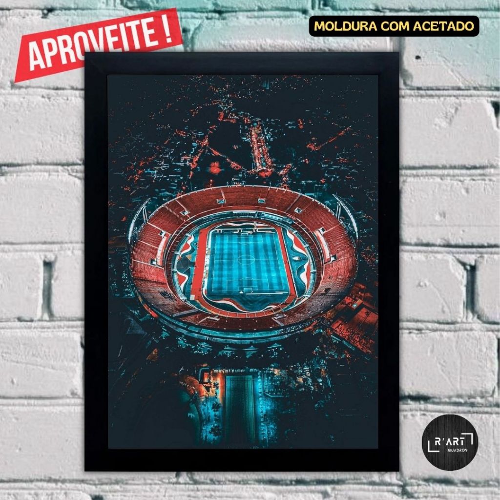 QUADRO DECORATIVO - MORUMBI, SÃO PAULO FC, COM MOLDURA | Shopee Brasil