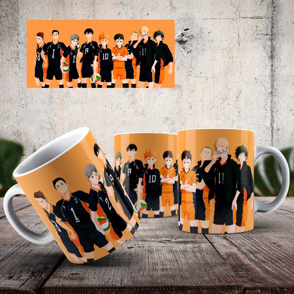Caneca Haikyu Karasuno Anime Haikyuu Porcelana Brilhante | Shopee Brasil