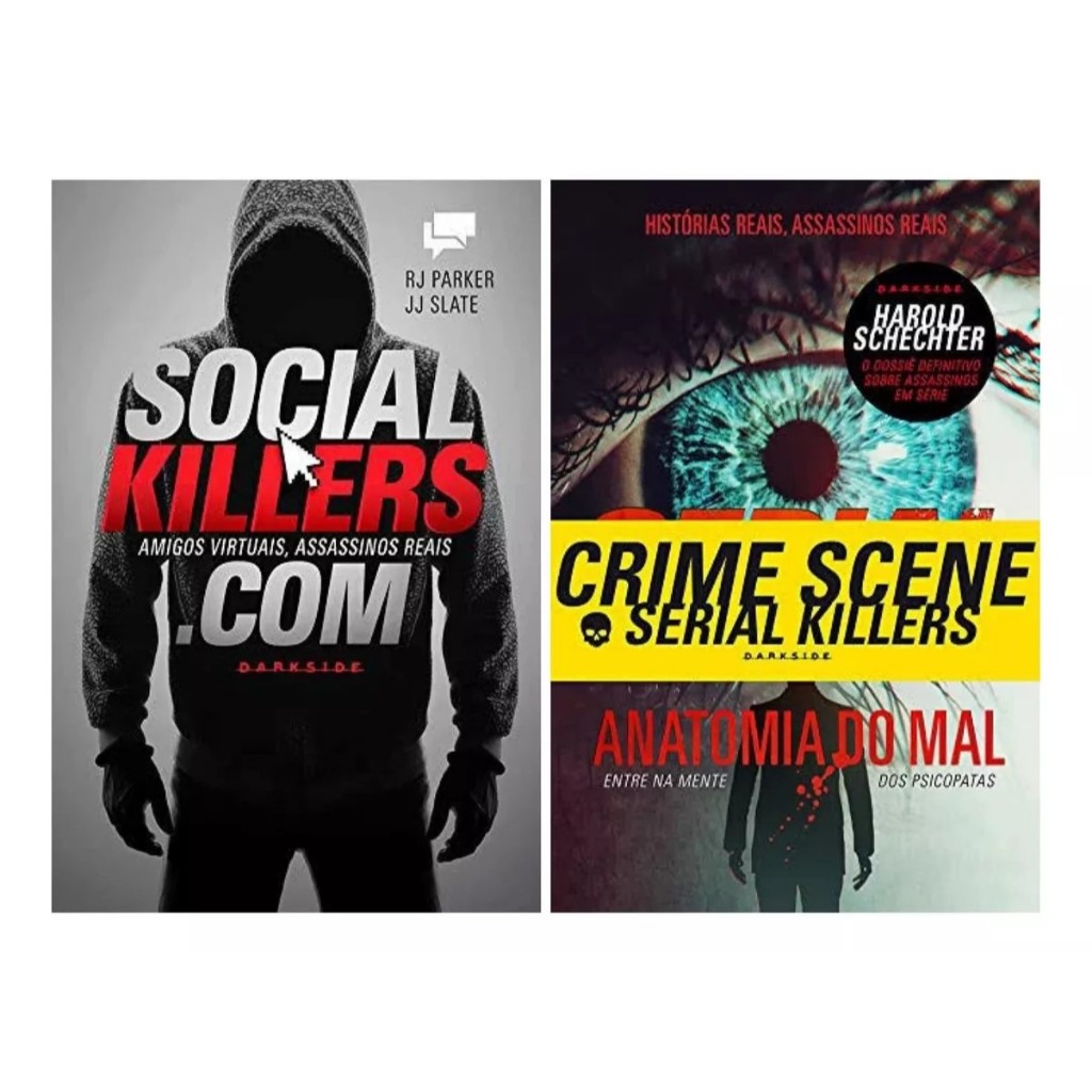 Kit Social Killers + Serial Killers Anatomia Do Mal - Darkside Capa ...