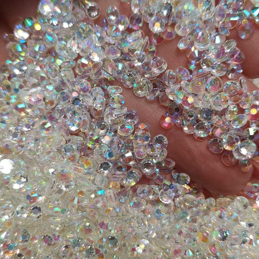 Strass Resina Furta Cor Colorido 4mm Nail Art Atacadinho 200 Peças ...