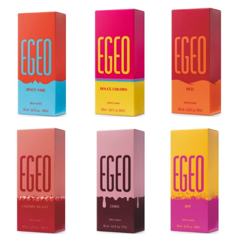 O Boticário Egeo 90ml - Egeo Dolce Colors- Egeo Choc - Egeo Cherry ...