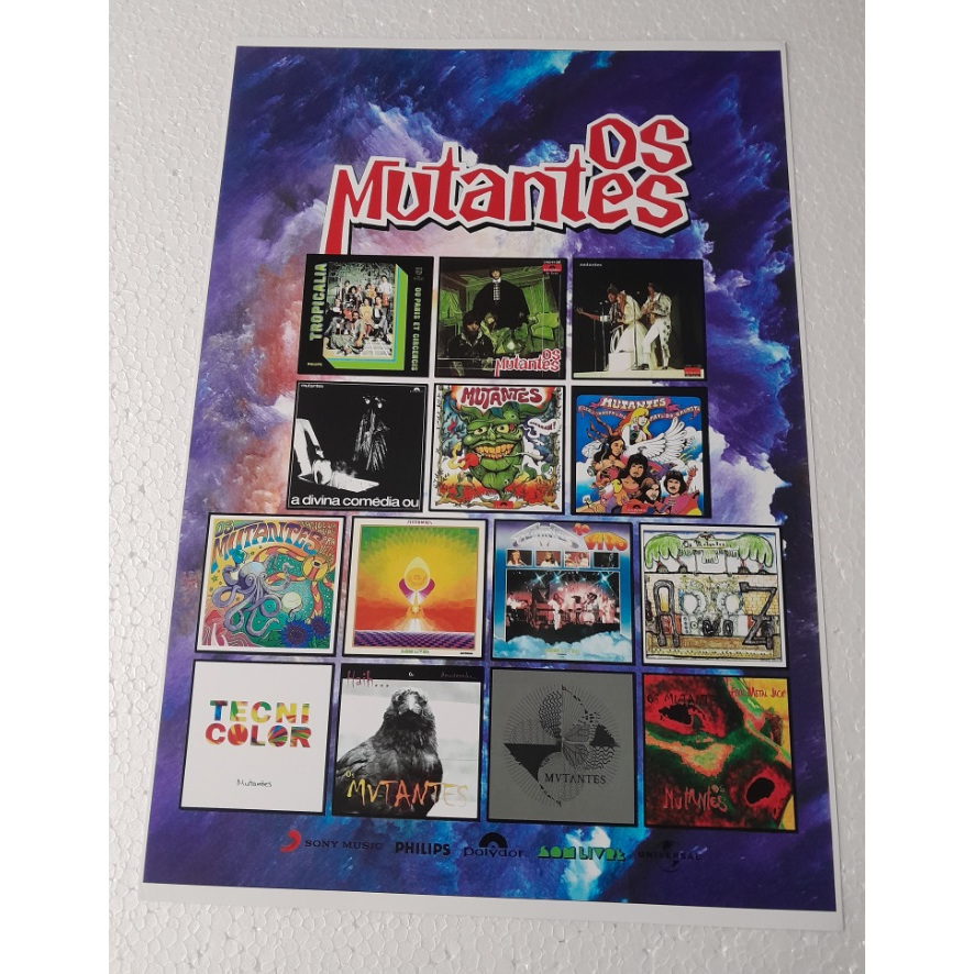 Os Mutantes Banda poster cartaz musica vinil cd discografia rock ...