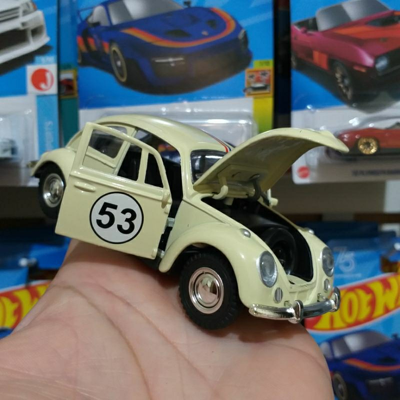 Miniatura VW Fusca Herbie fusquinha | Shopee Brasil