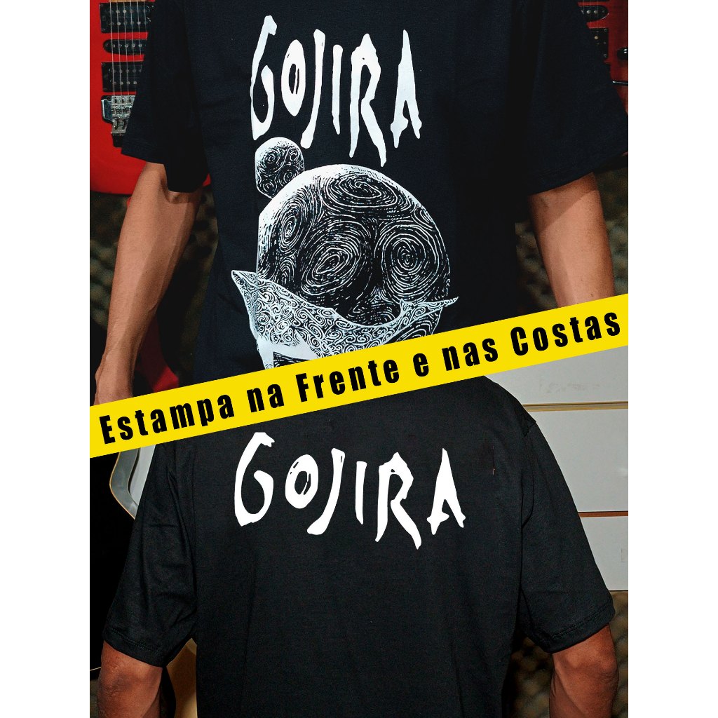 Camisa de Rock Metal Gojira | Shopee Brasil