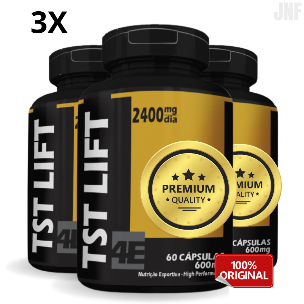 3x TST Lift 120Caps 600mg - 4Elementos | Shopee Brasil