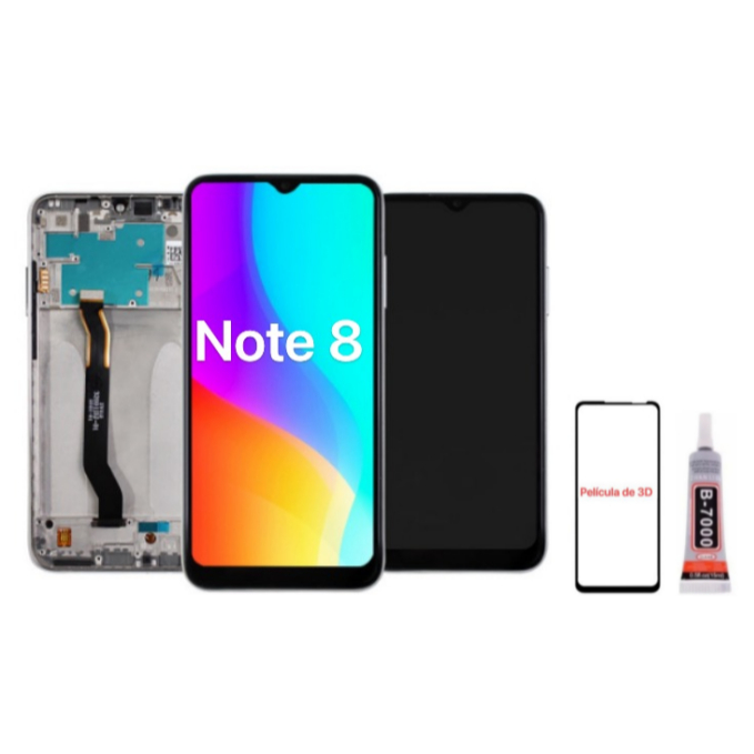 Tela Display Touch Frontal Lcd Xiaomi Redmi Note 8 M1908c3jg Com Aro E Sem Aro A Pronta Entrega ...