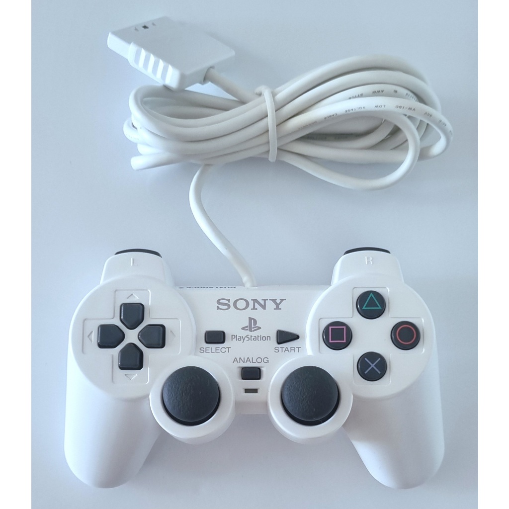 Controle de Playstation 2 (PS2) Ceramic White Original | Shopee Brasil