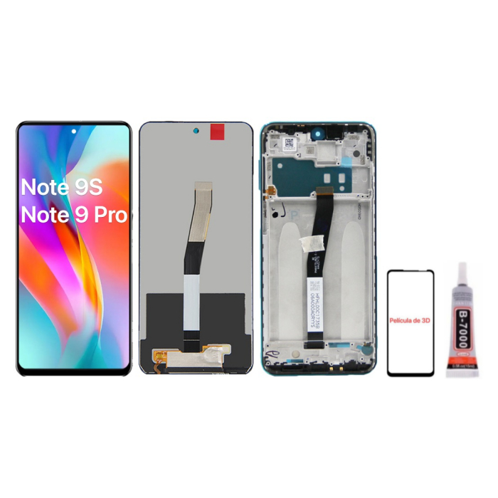 Tela Frontal Touch Display Xiaomi Redmi Note 9s/Note 9 Pro M2003jsa1g M2003j6b2g A Pronta ...