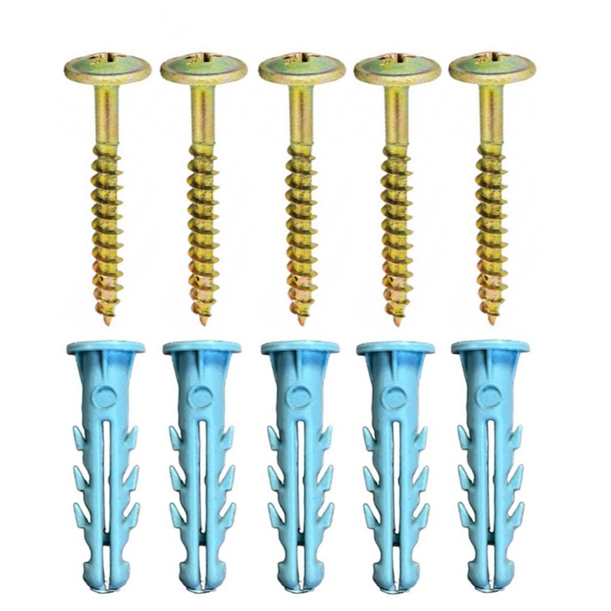 Kit Parafuso Chipboard Flangeado Philips 5,0x50 + Bucha com Anel Aba 8 ...