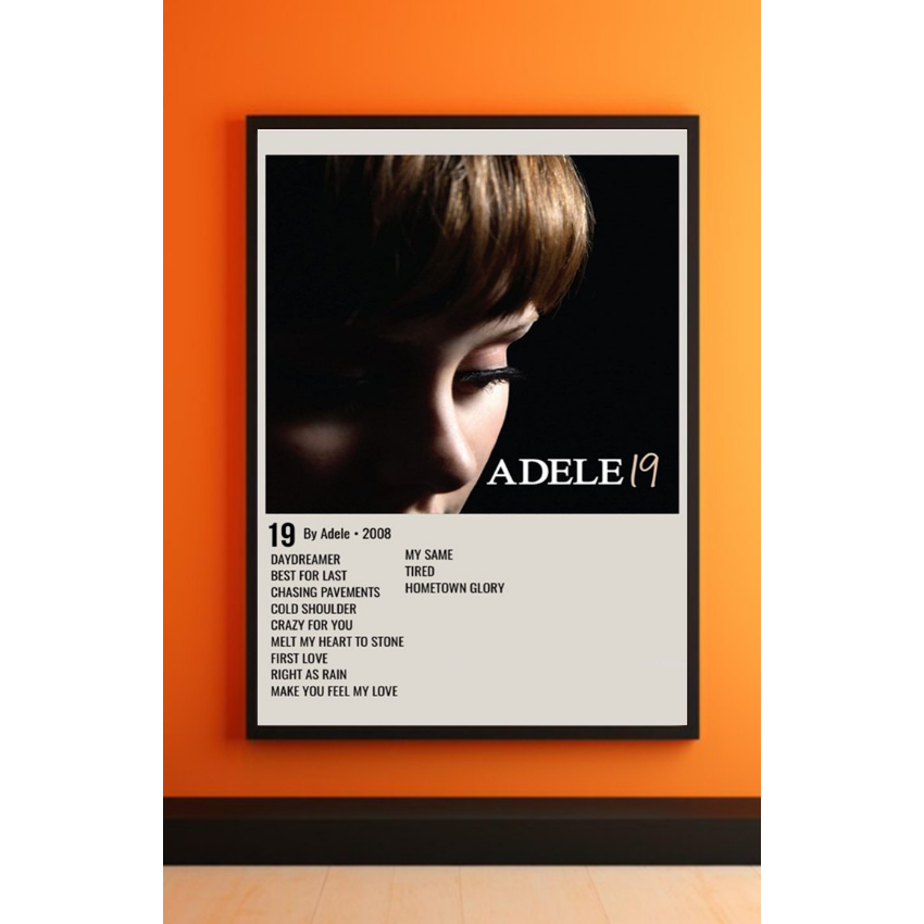 Quadro Placa Devorativa Adele - 19 album 2008 A3 40x30 | Shopee Brasil