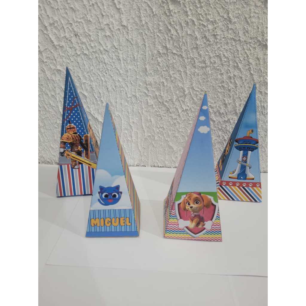 CAIXA PIRAMIDE - MAIS DE 500 TEMAS DISPONIVEIS | Shopee Brasil