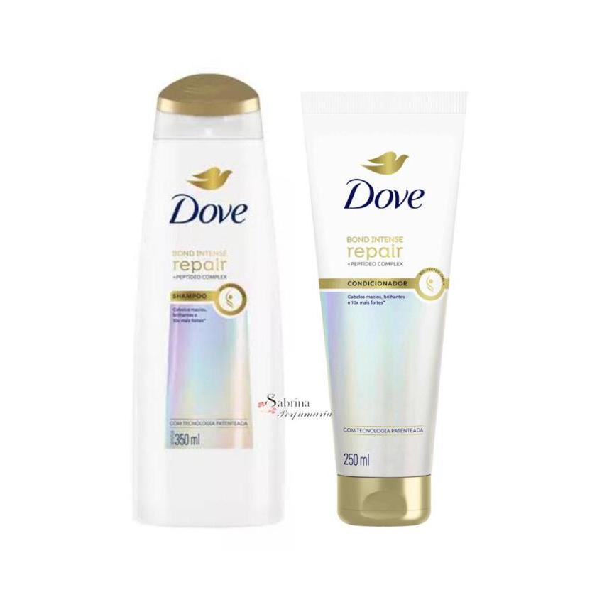 Dove Bond Intense Repair Kit Shampoo 350ml + Condicionador 250ml ...