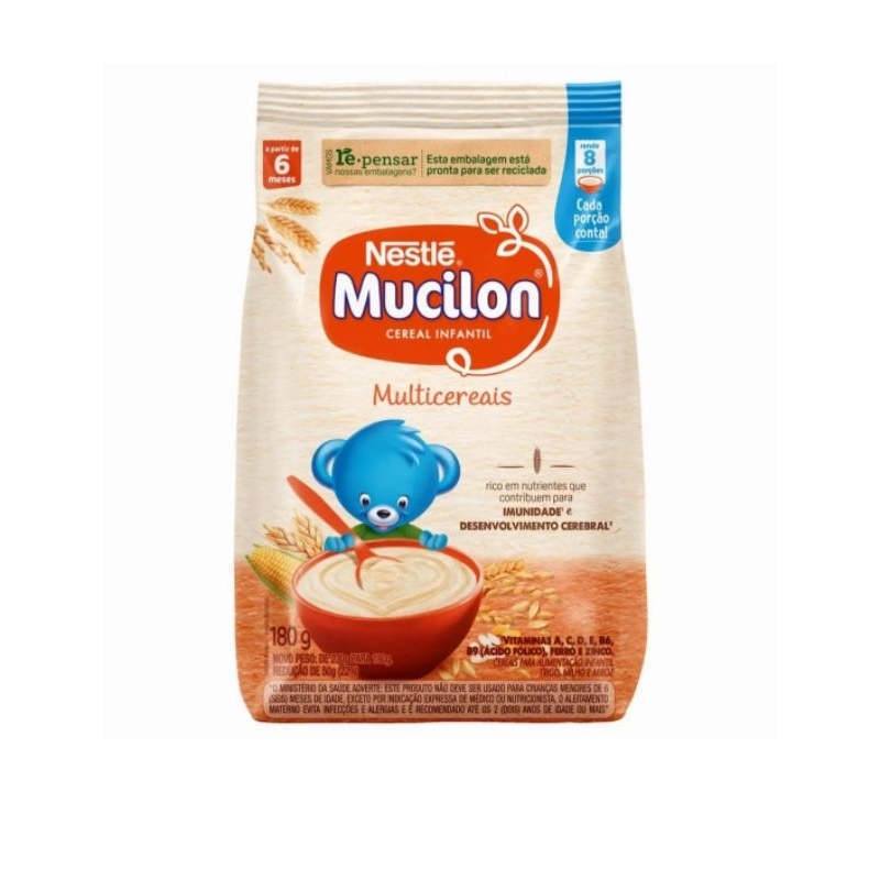 Cereal Infantil Nestlé Mucilon Multicereais Sachet 180g | Shopee Brasil