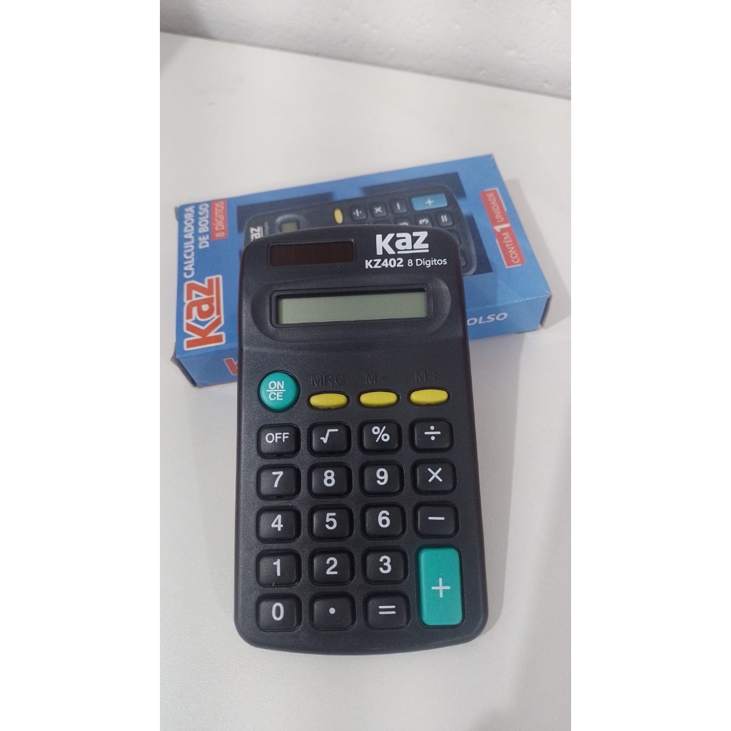 Calculadora de bolso 8 dígitos Kaz | Shopee Brasil