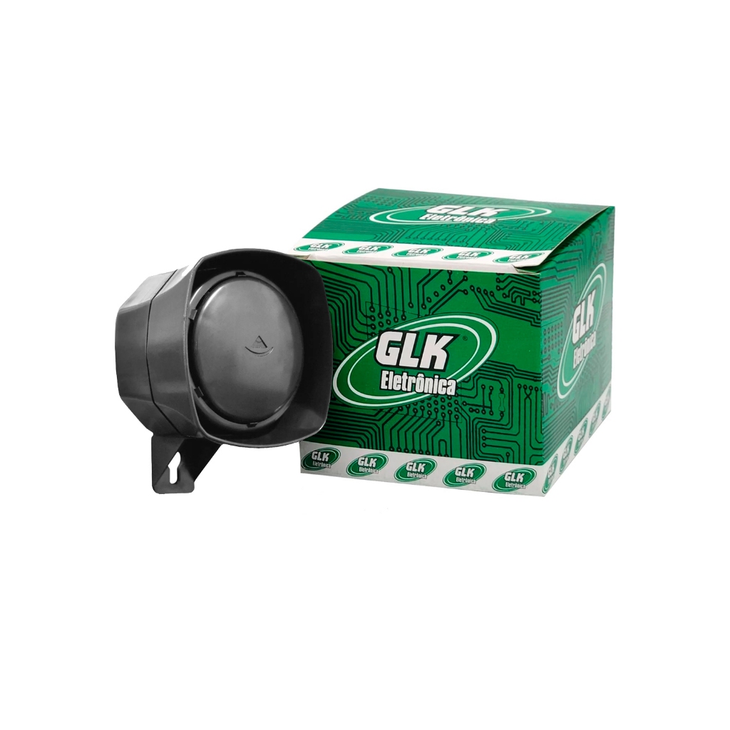 Mini Sirene 12v Preta 1 Tom 120db para Alarme Residencial e Incêndio ...