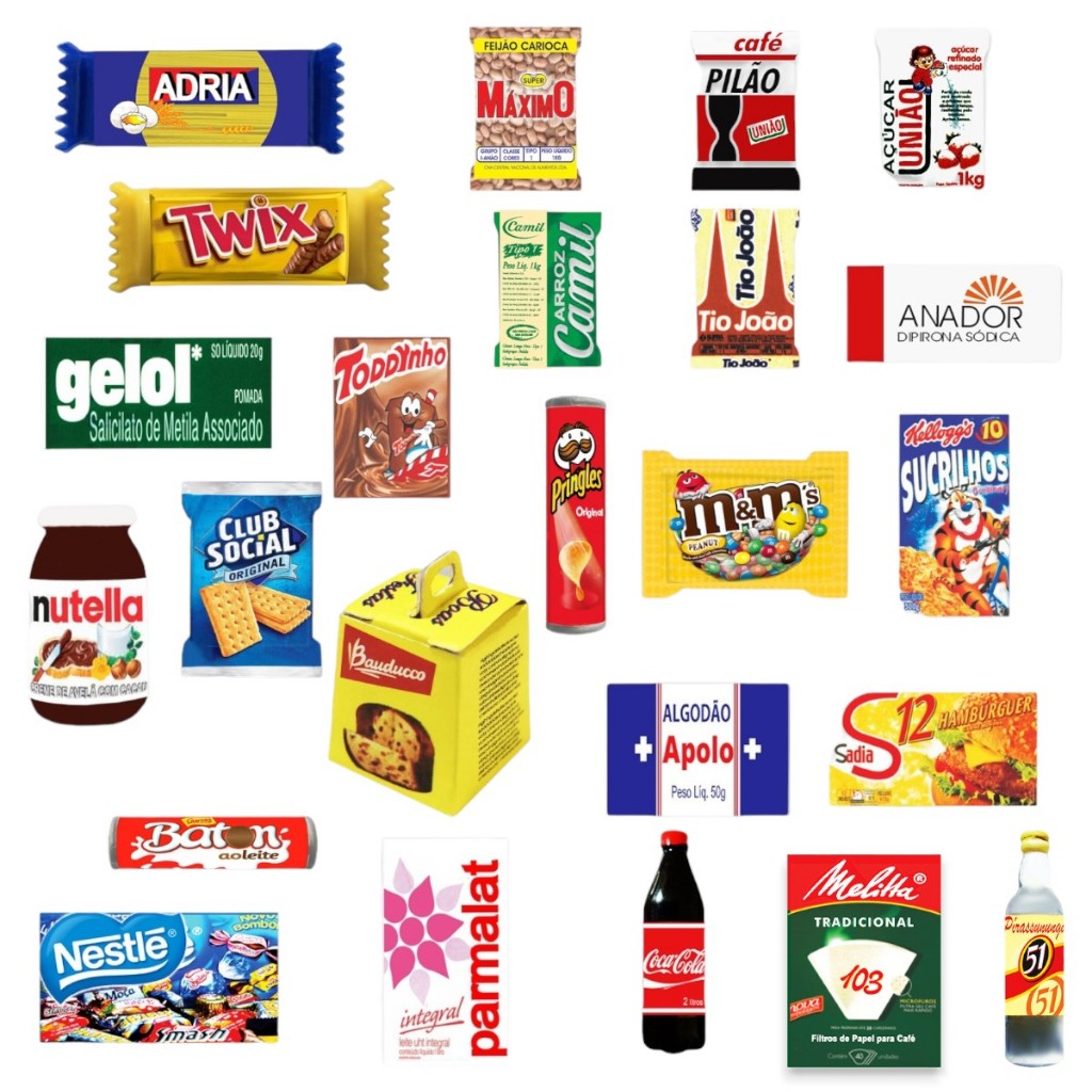 Kit 20 - Miniaturas Sortidas - Marcas Famosas - Casinha de Boneca ...
