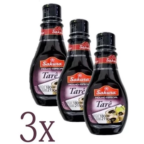 Kit 3 molho tarê sakura 180 ml | Shopee Brasil