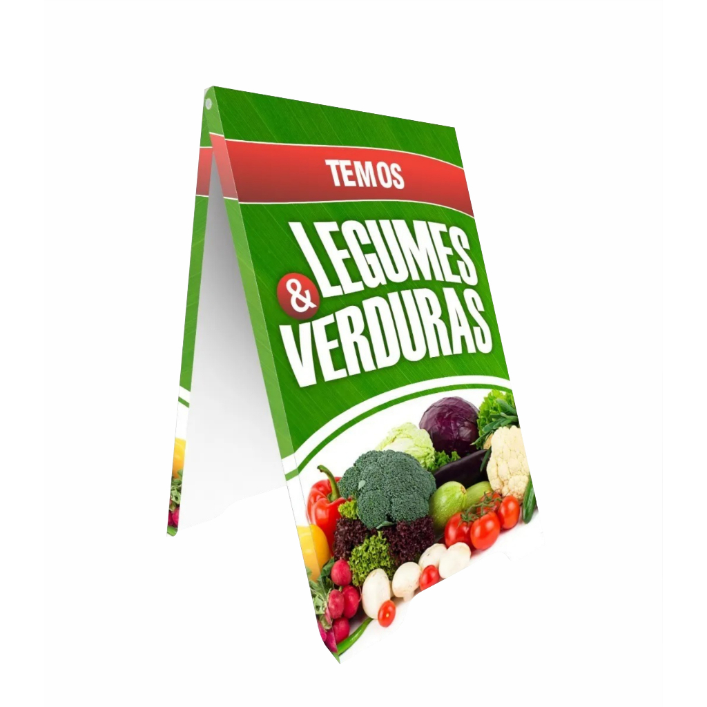 Placa Cavalete Banner Propaganda Legumes e verduras | Shopee Brasil