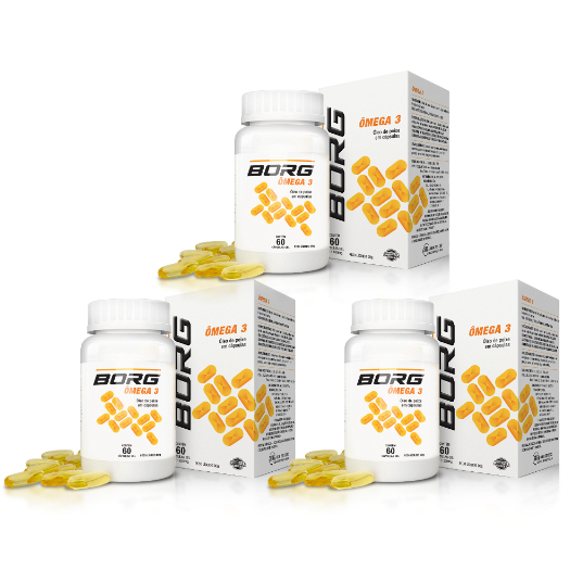 Kit 3 Borg Ômega 3 Com 60 Cápsulas | Shopee Brasil